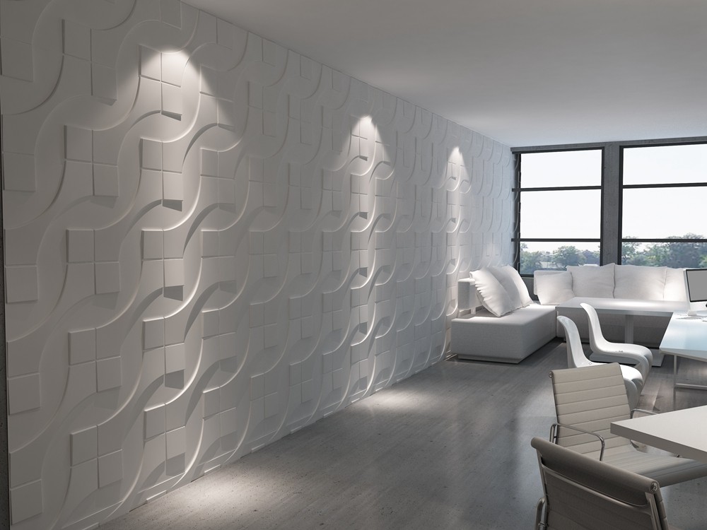 WP54 3D PVC Wandpaneele (4*50cm x50cm) - MotivoArt
